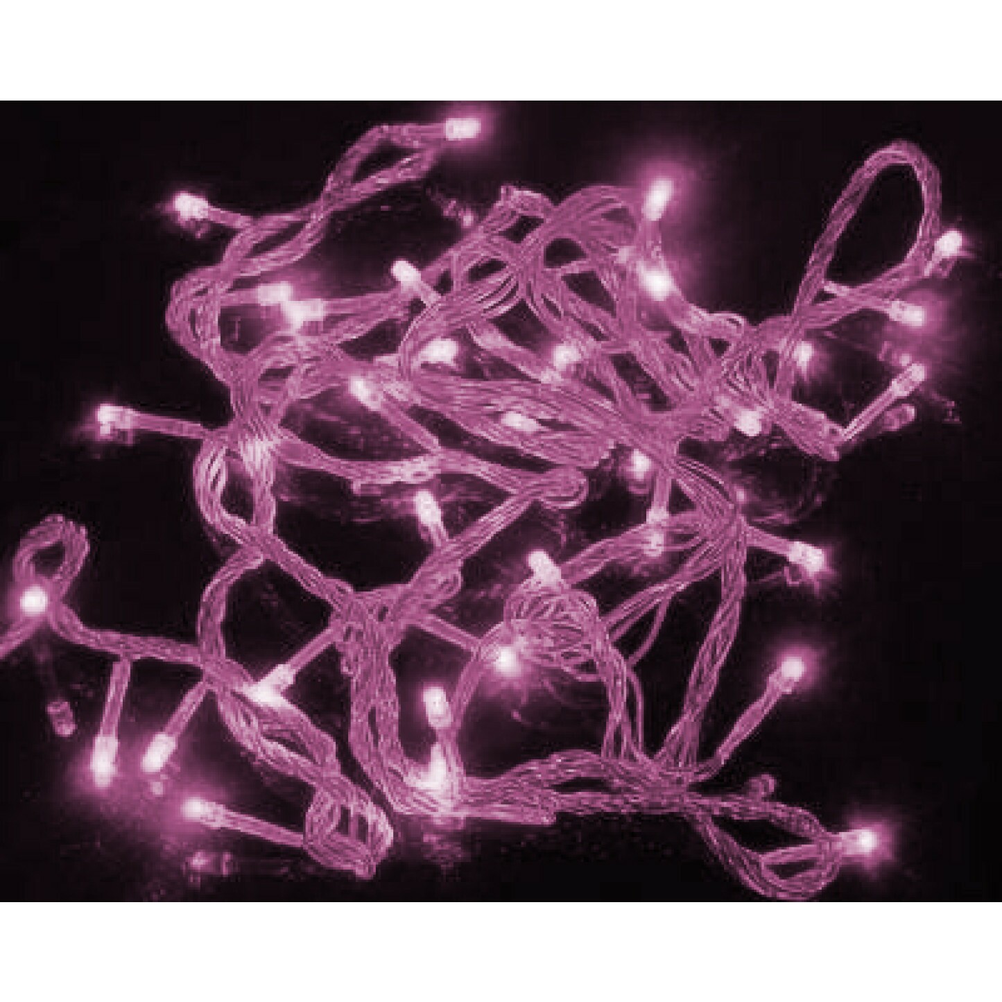 PISCA 100 LÂMPADAS LED ROSA 8 FUNÇÕES 127V FIO VERDE 10M | VALEPINHO