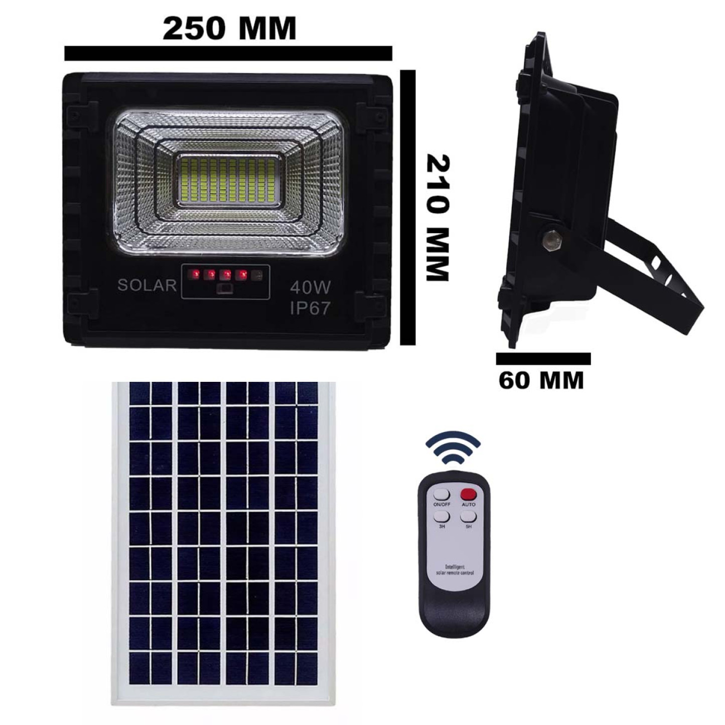 Refletor Holofote Solar Led SMD ORIGINAL | VALEPINHO