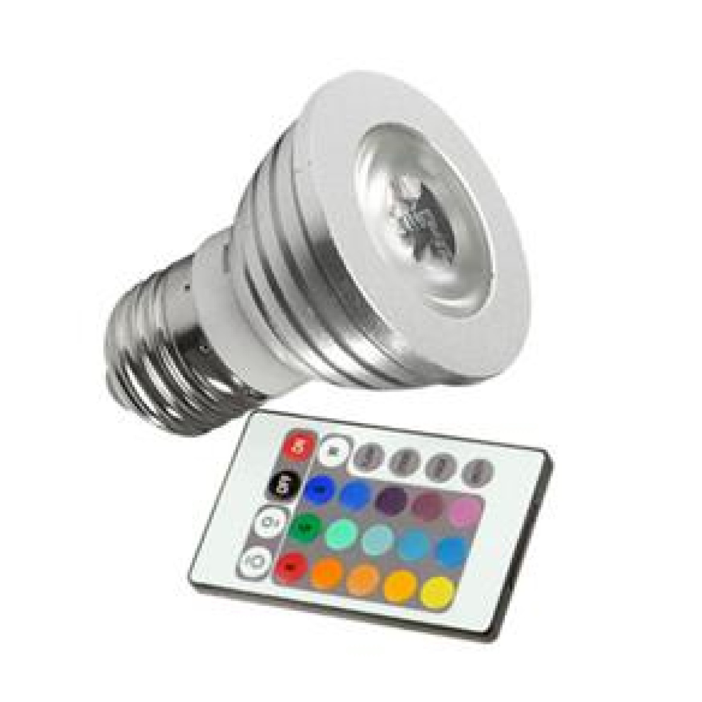 Lâmpada LED Max MR16 3w RGB Com Controle- Valepinho | LED