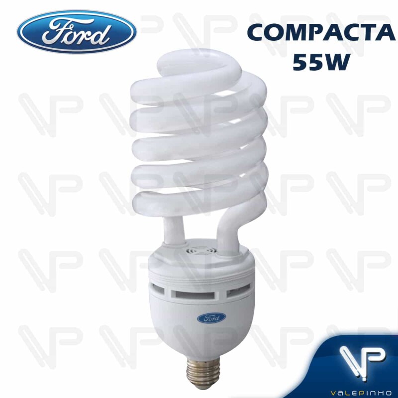 Lâmpada Compacta Fluorescente Eletrônica Formato ESPIRAL 55w- Valepinho | Lâmpadas