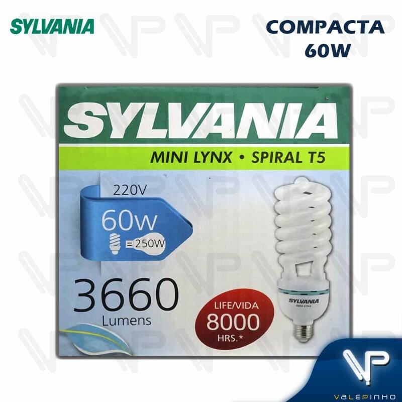 LÂMPADA COMPACTA ESPIRAL HO 60W 220V 6500K(BR.FRIO)E27 - Valepinho ...