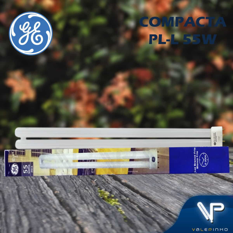 LÂMPADA COMPACTA GEPLL 55W 4000K(BR NEUTRO)2G11 | VALEPINHO