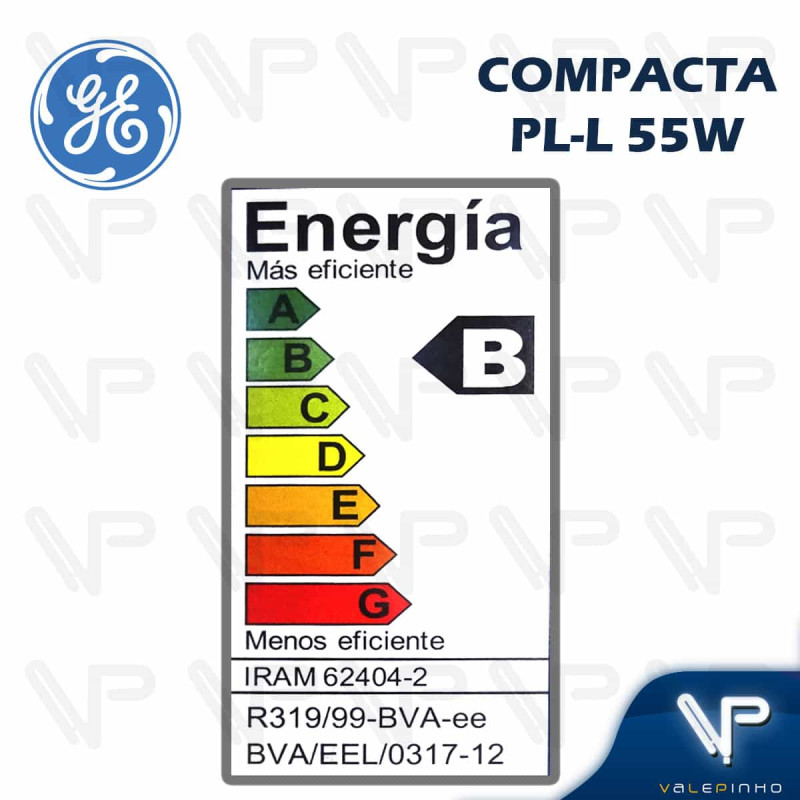 LÂMPADA COMPACTA GEPLL 55W 4000K(BR NEUTRO)2G11 | VALEPINHO