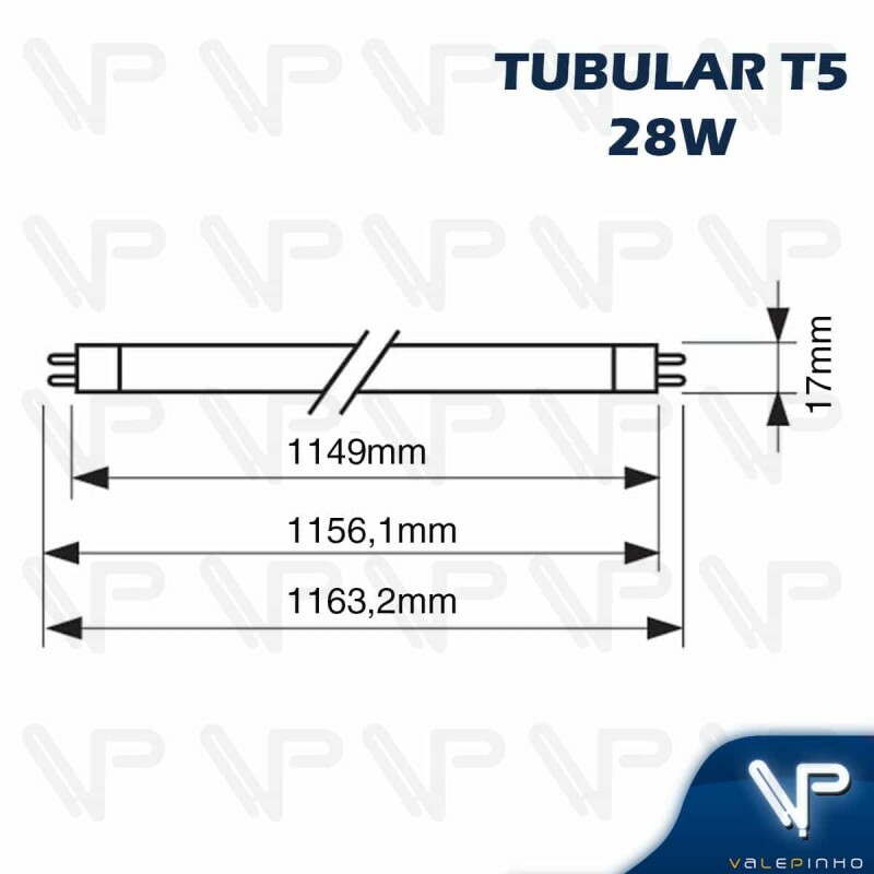LÂMPADA FLUOR TUBULAR T5 28W 4000K(BRANCO NEUTRO)G5 | VALEPÍNHO
