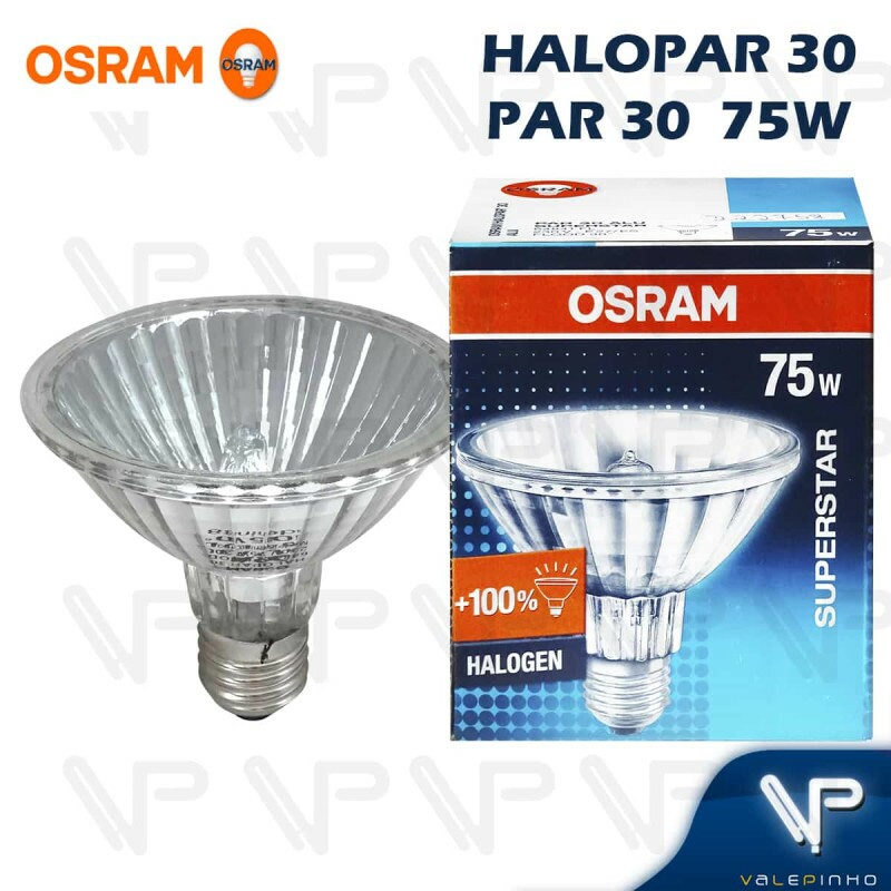 LÂMP HALÓGENA PAR30 OSRAM 75W 2900K(BR QUENTE) | VALEPINHO