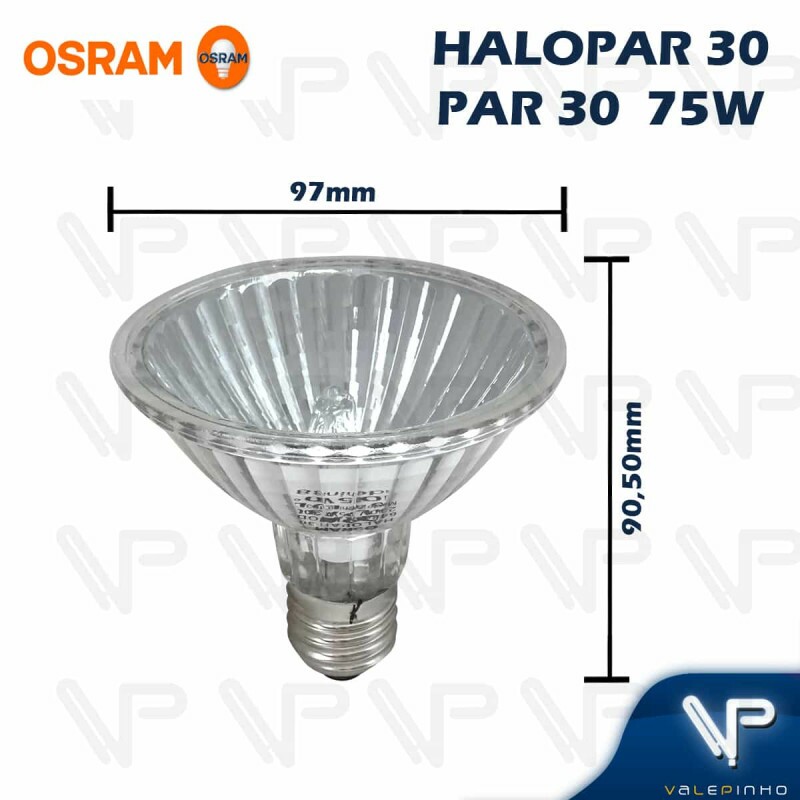 LÂMP HALÓGENA PAR30 OSRAM 75W 2900K(BR QUENTE) | VALEPINHO
