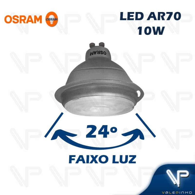 LÂMPADA LED AR70 10W 5000K(BR LUZ DO DIA)BIVOLT GU10 | VALEPINHO