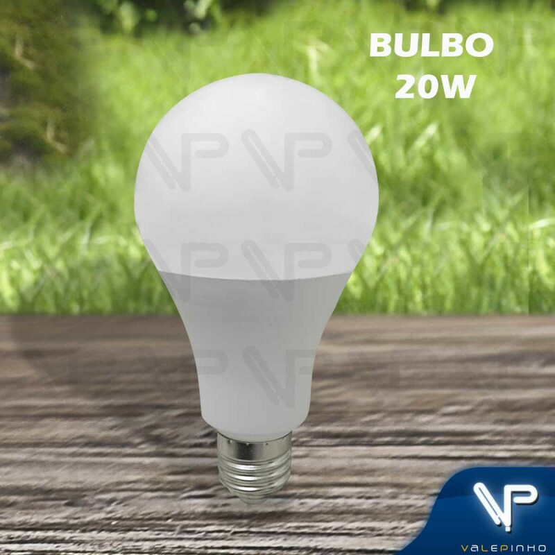 LÂMPADA LED BULBO 20W 3000K(BR QUENTE)E27 BIVOLT | VALEPINHO