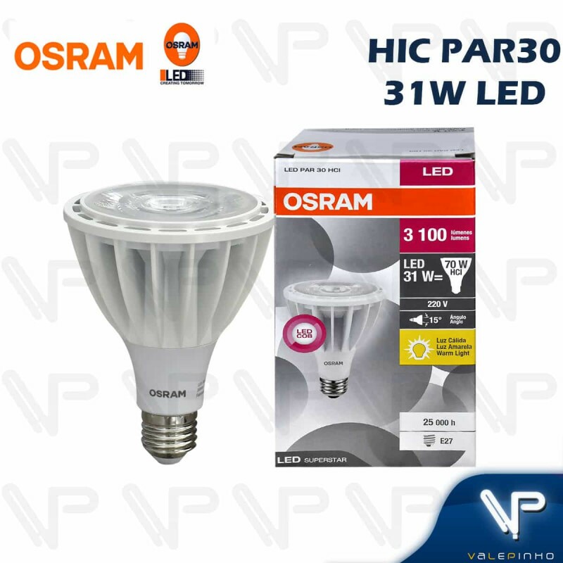 LÂMPADA LED HCI-PAR30 LEDVANCE 28W 30G 3000K(BRANCO QUENTE)E27 BIVOLT ...