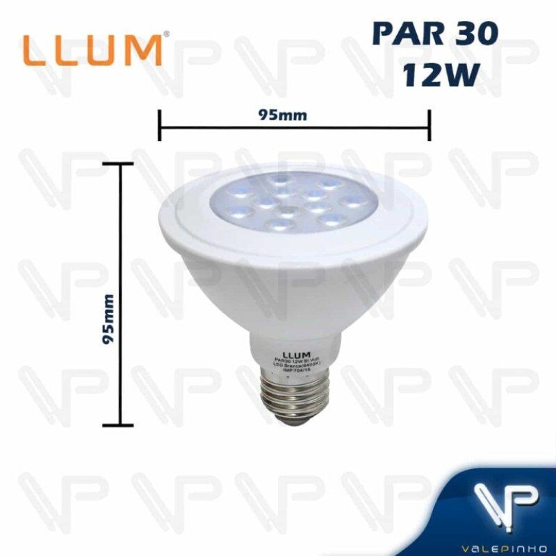 Lâmpada LED PAR30 12w 6400K - Valepinho | LED