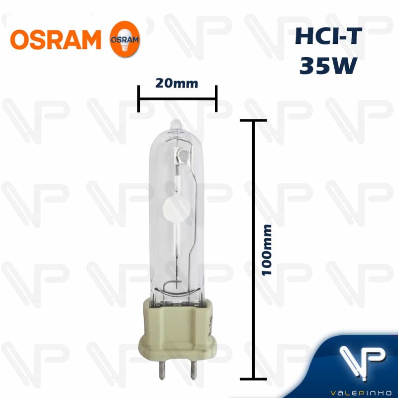 LÂMP METÁLICO OSRAM HCI-T 35W 4200K(BR NEUTRO)G12 |VALEPINHO