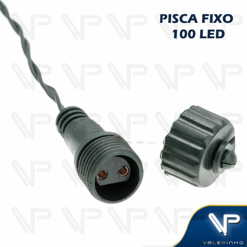 PISCA 100 LÂMPADAS LED 3000K(BR QUENTE) FIXO 10 METROS | VALEPINHO