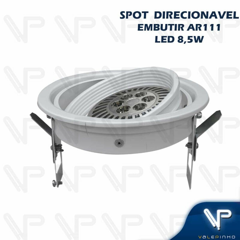 SPOT EMB C/LAMP LED AR111 OSRAM 8,5W 3000K(BR QUENTE) | VALEPINHO