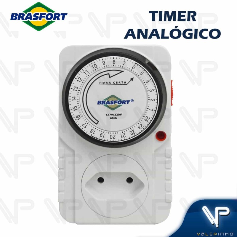TIMER TEMPORIZADOR ANALOGICO BIVOLT | VALEPINHO