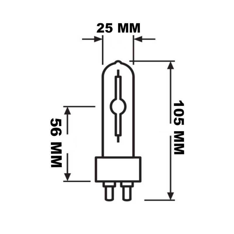 Lâmpada Metálica HCI-T Soquete G12 da150w OSRAM |VALEPINHO